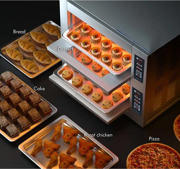 Quality Pizza Mini Industrial Gas Oven 2.5kw 450*66*168cm For Restaurant for sale