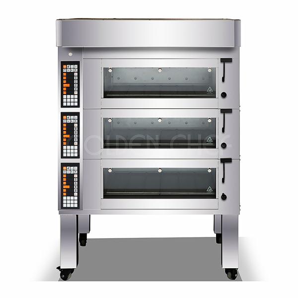 Quality Professional Stainless Steel Gas Oven For Bakery With Glass Window for sale