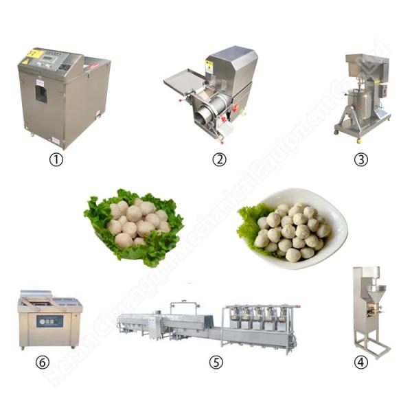 Quality Easy operating Automatic Meatball Production Line For Chicken, Fish  And Beef Meatball for sale
