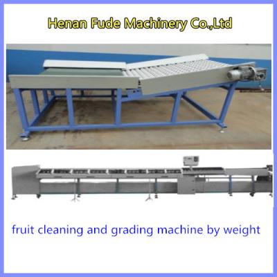 China potato grading machine, Fruit Cleaning and Grading Production Line,tomato weight sizer for sale