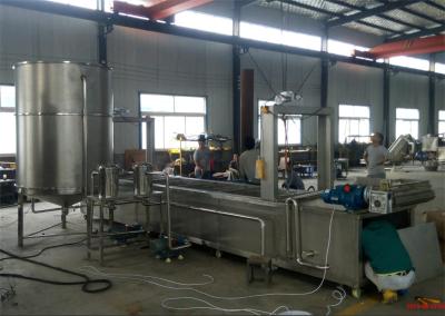 China peanut frying line 1t/h, peanut frying machine, peanut oil roaster for sale