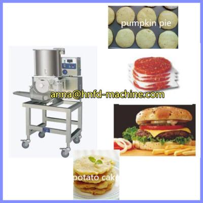 China potato patty forming machine, pumpkin pie making machine, hamburger machine for sale