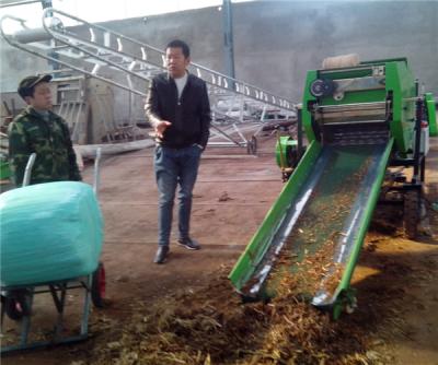China corn wheat straw silage baler and wrapper machine, corn straw baler for sale
