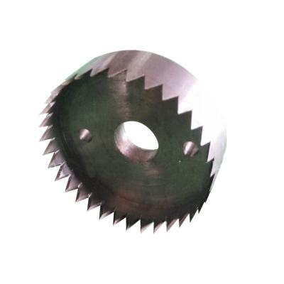 China De bladenss van de dienbladvorm Blad van de de Machinesnijder van Fruitjelly cup HRC55 het Verzegelende Te koop