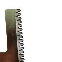 China Packaging Machinery Plastic Cutting Serrated Blades Forging Steel Triple Tempered 100mm for sale