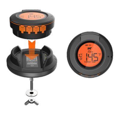 China Termómetro elegante de la comida de Bluetooth con la punta de prueba ambiente en venta