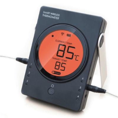 China Bluetooth-Nahrungsmittelthermometer-Fleisch der hohen Temperatur prüft mit App-Warnung zu verkaufen