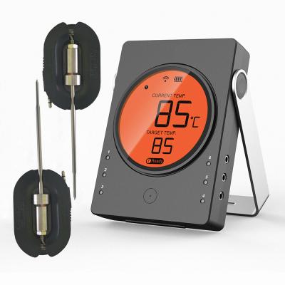 China Bluetooth-Nahrungsmittelthermometer-Fleisch der hohen Temperatur prüft mit App-Warnung zu verkaufen