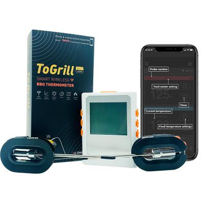 Китай Долгосрочный удаленный умный беспроводной термометр мяса Wifi для печи, варя, гриль, кухня, БАРБЕКЮ с батареей продается