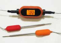 China Dual Probe Wireless Bluetooth Food Thermometer 100m Range 304 Stainless Steel for iPhone Android for sale