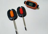 China Wireless Bluetooth BBQ Meat Thermometer Dual Probe 100m Range 304 Stainless Steel for sale