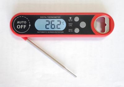 中国 Lcdは折り畳み式電子肉温度計/バーベキューの喫煙者の温度計の調査を表示します 販売のため
