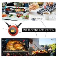 China Smart Wireless BBQ Thermometer Dual Probe Heat Resistant 662°F Bluetooth Meat Thermometer for sale