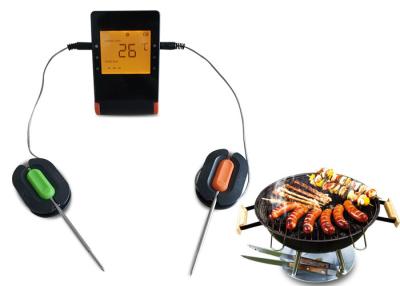 China Termómetro grande de la comida de Bluetooth de la exhibición de pantalla LCD para el fumador del Bbq de la carne con 2 puntas de prueba en venta