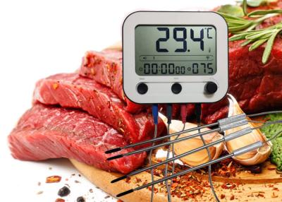 China BBQ, der Nahrungsmittelthermometer Raucher WIFIS Bluetooth mit 4 Sonden und Klipp grillt zu verkaufen