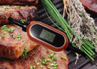 China Long Range Wireless Electronic Bbq Thermometer Bluetooth With Double Probe for sale