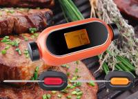 China Long Range Wireless Electronic Bbq Thermometer Bluetooth With Double Probe for sale