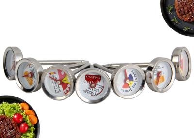 Cina Termometro bimetallico Ø dell'alimento del Bbq del calibro di temperatura del piatto di quadrante dimensione della sonda di 60mm * di 3,8 in vendita