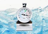 China Colour Coated Dial Refrigerator Thermometer Instant Read -30 to 30C Stainless Steel for sale