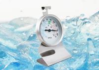 China Colour Coated Dial Refrigerator Thermometer Instant Read -30 to 30C Stainless Steel for sale