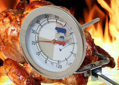 Cina Termometro di carne analogico del BBQ della cucina a 3 pollici termoresistente per grigliare forno in vendita