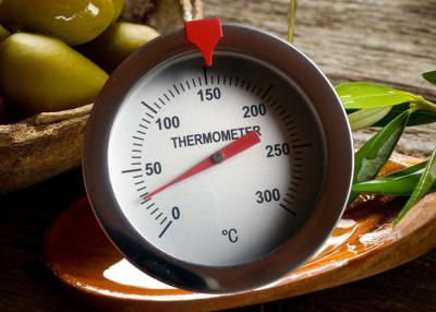 China De bimetaalmoment Gelezen Thermometer“ Roestvrij staal 52mm 12 frituurt Thermometer Geen Batterij Te koop