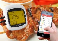 China Bluetooth Meat Thermometer with 6 Probe Support Oven Safe 482F 300FT Range iOS Android App for sale