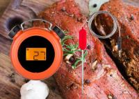 China Wireless Bluetooth BBQ Thermometer with 2 Probes 100m Range LCD Display for Meat Grilling for sale