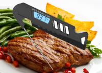 China Splash Proof Commercial BBQ Meat Thermometer with Foldable Probe IP67 300C for sale