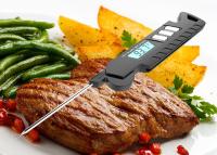 China Splash Proof Commercial BBQ Meat Thermometer with Foldable Probe IP67 300C for sale