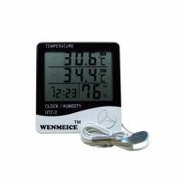 China Customized Indoor Outdoor Digital Thermo Hygrometer -10 to 50C with Extra Sensor for sale