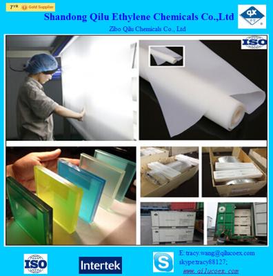 China Low price and best quality clear 0.38mm/0.76mm PVB film for architectural glass with ISO for sale