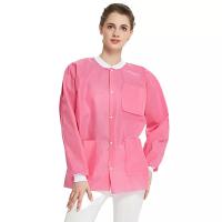China Customized Disposable Lab Jackets Sms Waterproof Breathable for sale