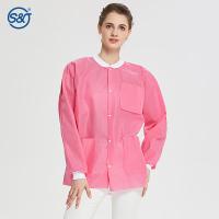 China Customized Disposable Lab Jackets Sms Waterproof Breathable for sale