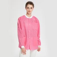 China Customized Disposable Lab Jackets Sms Waterproof Breathable for sale