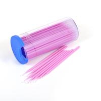 China Disposable Micro Applicator Brush Denture Colorful Plastic Micro Swabs  OEM for sale