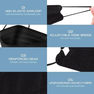 Cina S&J Masker Manufacturers Korean 3D Fish Mask masque Head loop Facemask kf94 Premium Custom Dispos KF 94 Facemask in vendita