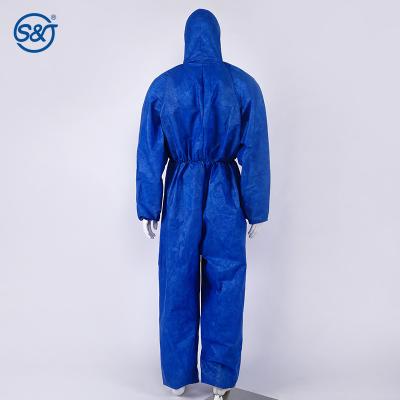 Cina Vestito protettivo della tuta del PPE della tuta del poliestere di alta qualità della tuta dell'OEM di SJ e del materiale di SMS/PP/Microporous in vendita
