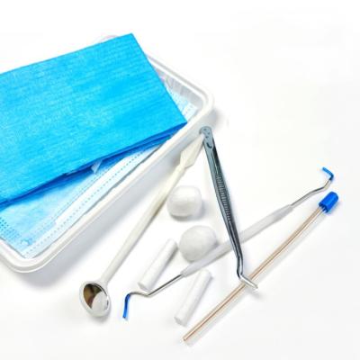 Cina SJ Consumi dentali sterilizzati Esame orale usa e getta Kit di igiene dentale Kit di esame dentale in vendita