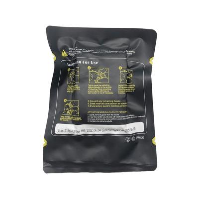 China SJ Kaolin Clay High Performance Stop Bleeding Gauze First Aid Wound Dressing Hemostatic Gauze Te koop