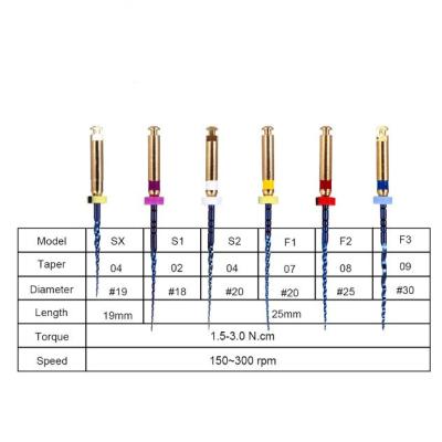 China SJ Dental Engine Use File Niti Super Rotary Heat Activated Endodontic Root Canal Files Te koop