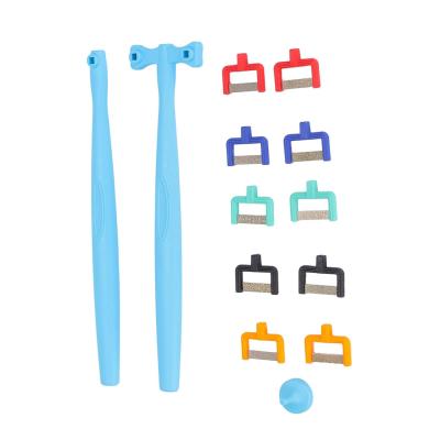 China SJ Dental Polishing Strips Orthodontic Interproximal Reduction IPR/IR System Single Hand Use Teeth Enamel Kit Te koop