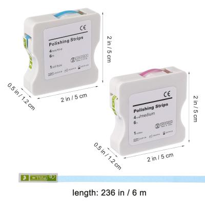 Cina SJ Dental Polishing Finishing Strip Medium Grit Resin Teeth Restoration Sanding Grinding Strip in vendita