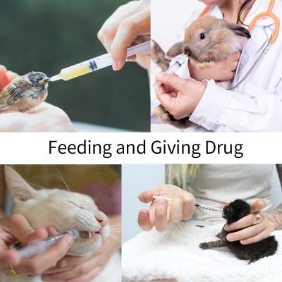 Cina SJ 1ml 1cc Pipette Syringe with Luer Slip Tip No Needle Pipette Pets Oral Refilling Measuring Disposable Syringe in vendita