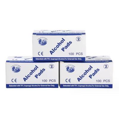 Cina SJ Medical Disposables 70% Isopropyl Nonwoven Alcohol Swabs Alcohol Pads Wet Medical Clean Alcohol Wipes in vendita