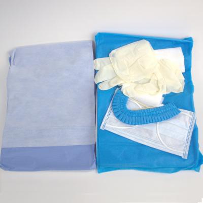 Cina SJ Disposable Gynecological Pack Surgery Medical Drape Emergency Mama Safe Birth Baby Delivery Kits in vendita
