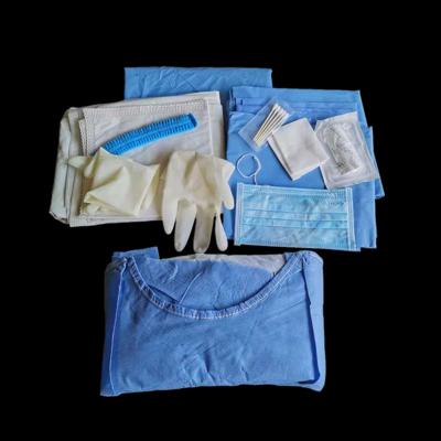 Cina SJ Disposable Gynecological Pack Surgery Medical Drape Emergency Mama Safe Birth Baby Delivery Kits in vendita