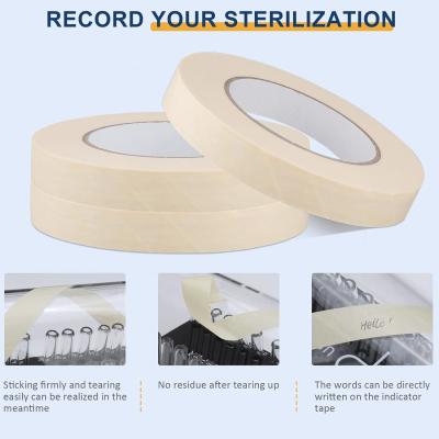 Cina SJ Dental Autoclave Steam Sterilization Packaging Autoclave Tape with Indicator Stripe for Dental Clinic/Hopsital in vendita