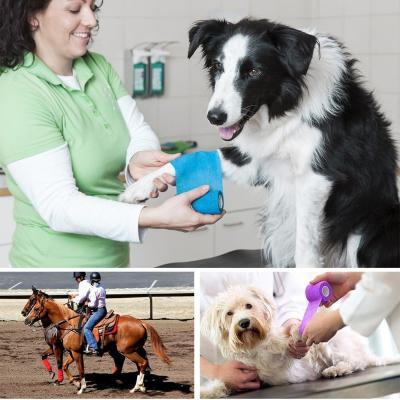 Cina SJ Pet Wrap Self-Adhesive Non-Woven Bandages Emergency Cohesive Gauze for Dogs Cats Horse Birds Farm Animals in vendita