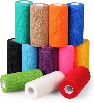 Cina SJ Pet Wrap Self-Adhesive Non-Woven Bandages Emergency Cohesive Gauze for Dogs Cats Horse Birds Farm Animals in vendita